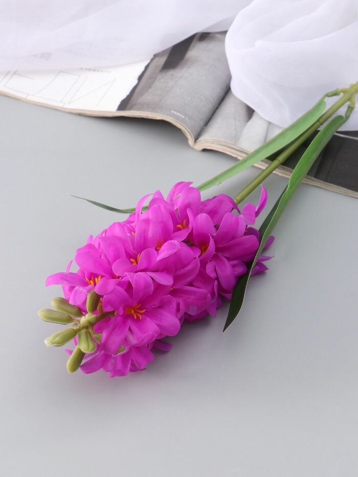 Цветы искусственные Poetry in flowers Гиацинт галант, 66х5 см, сиреневые