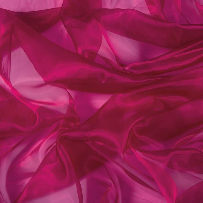 Органза Cherry Red (вишневый) 500*140 см
