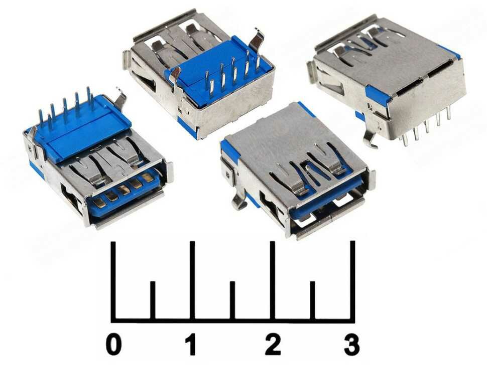 Разъем USB 3.0 гнездо на плату (G46Y)