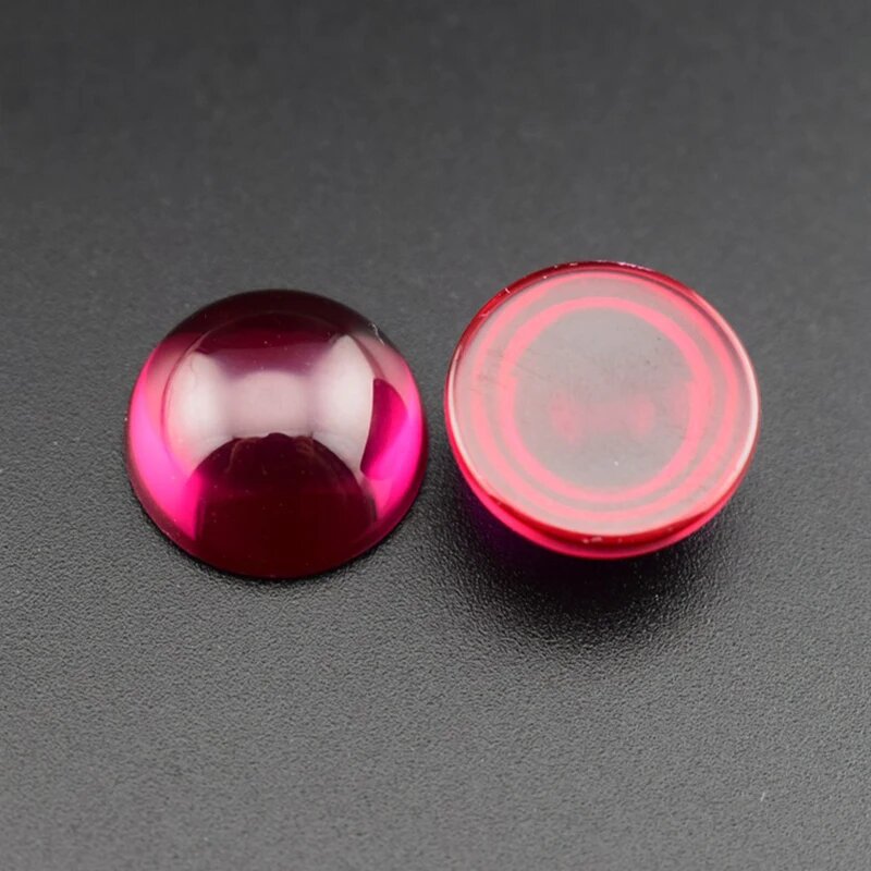 Лабораторный рубин кабошон красный 1.5mm-100PCS
