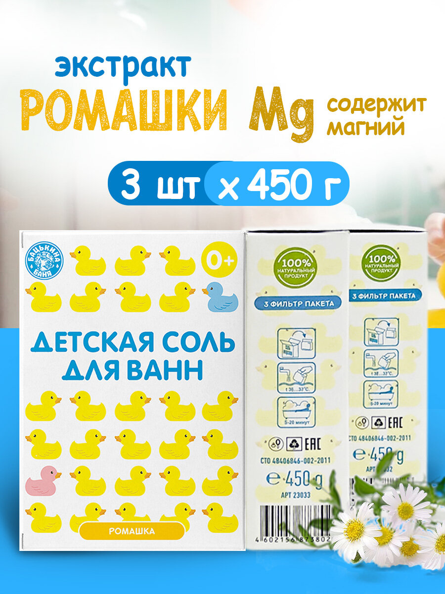 Магниевая морская соль для ванны детская. Уходовая косметика