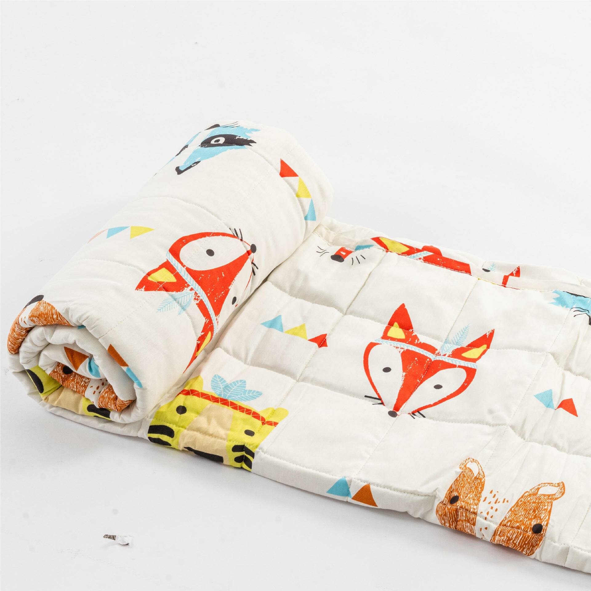 Гравитационное одеяло весна и осень с принтом лисы, утяжеленное хлопковое одеяло, американское гравитационное одеяло