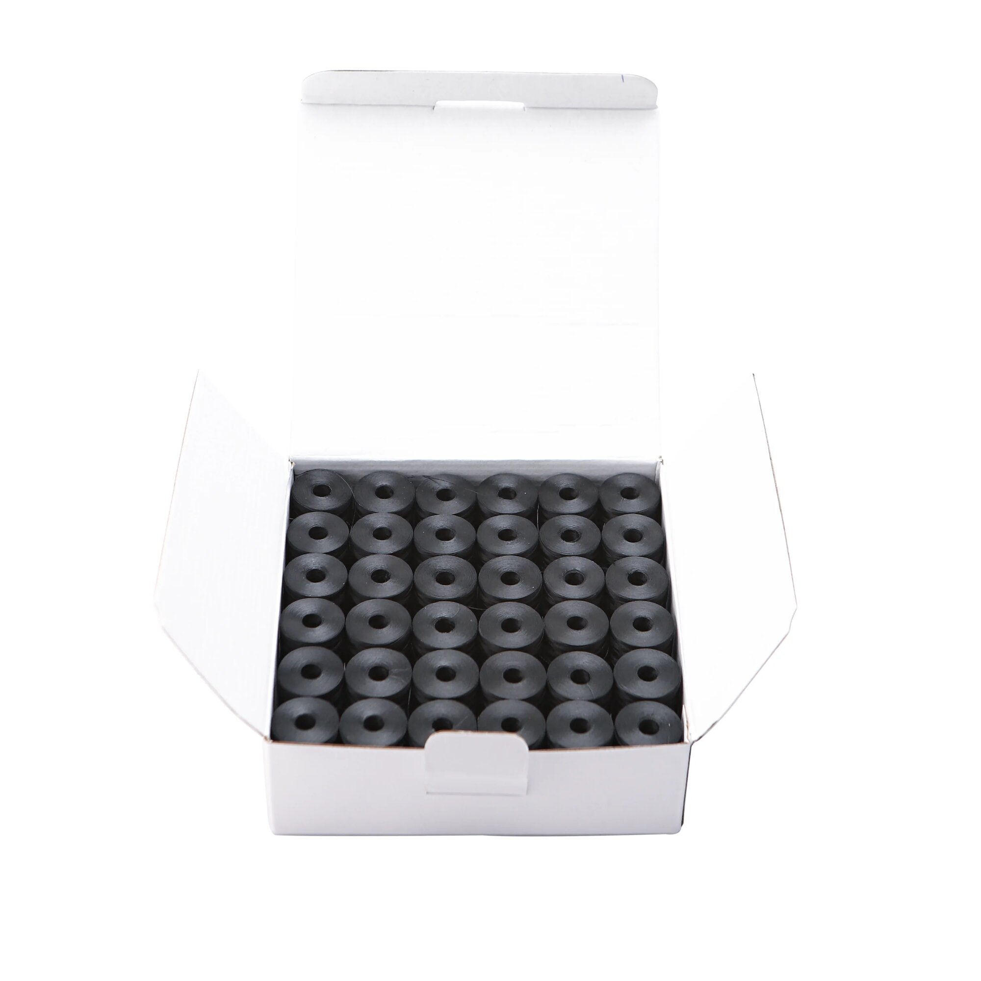 Amo нитки для вышивки 60WT белые и черные Черный, Size L Black 144PCS