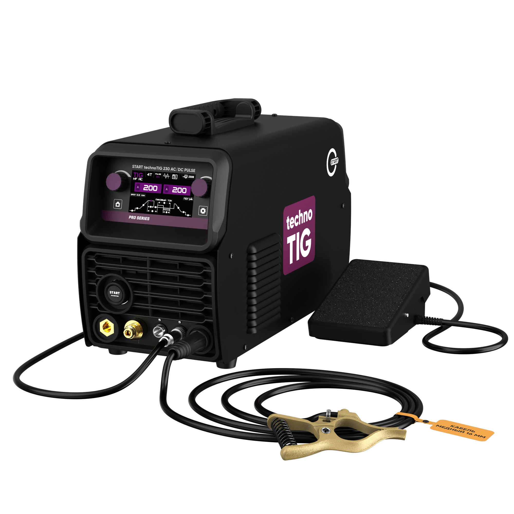 Установка аргонодуговой сварки START technoTIG 230 AC/DC PULSE