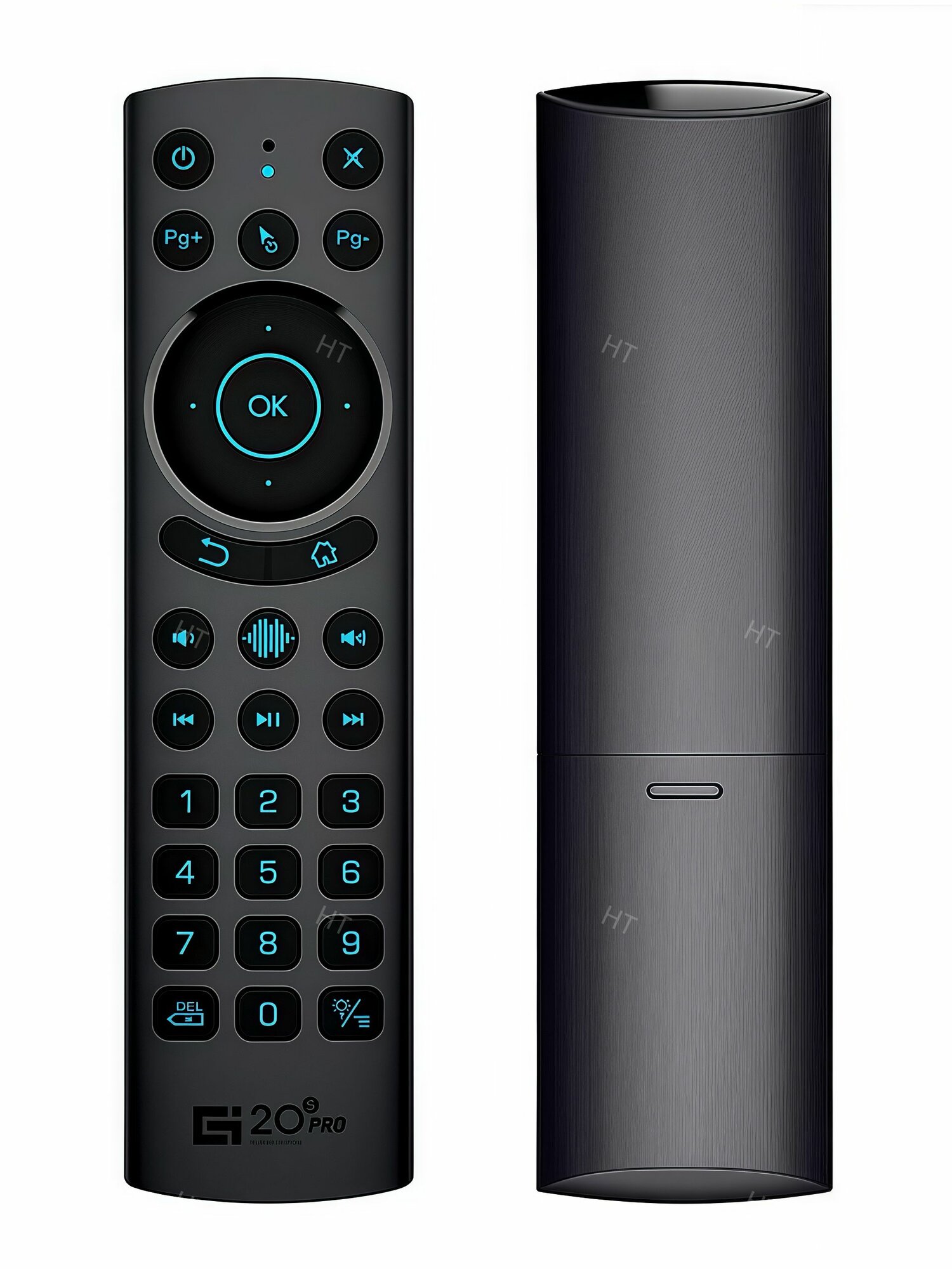 G20PROДвухрежимная воздушная мышь BT5.0 2.4 Гс подсветкой и интеллектуальным голосовым пультом дистанционного управления для ТВ бокс андроид , проектора, компьютера