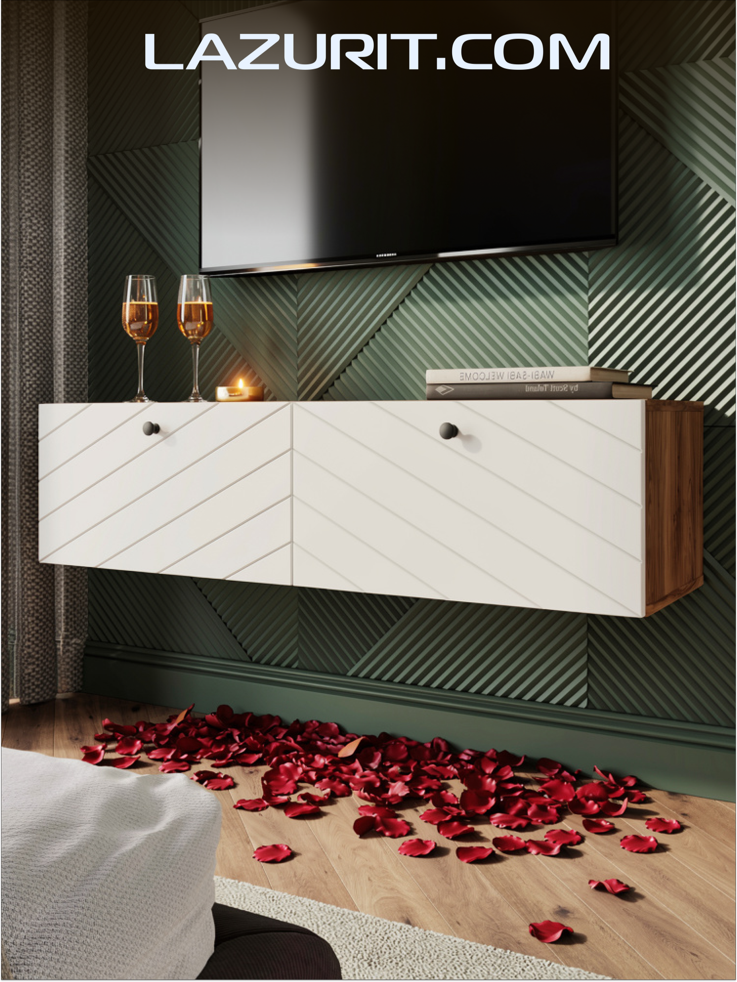 Тумба LAZURIT Elysian 114.3 x 35.8 x 30 см