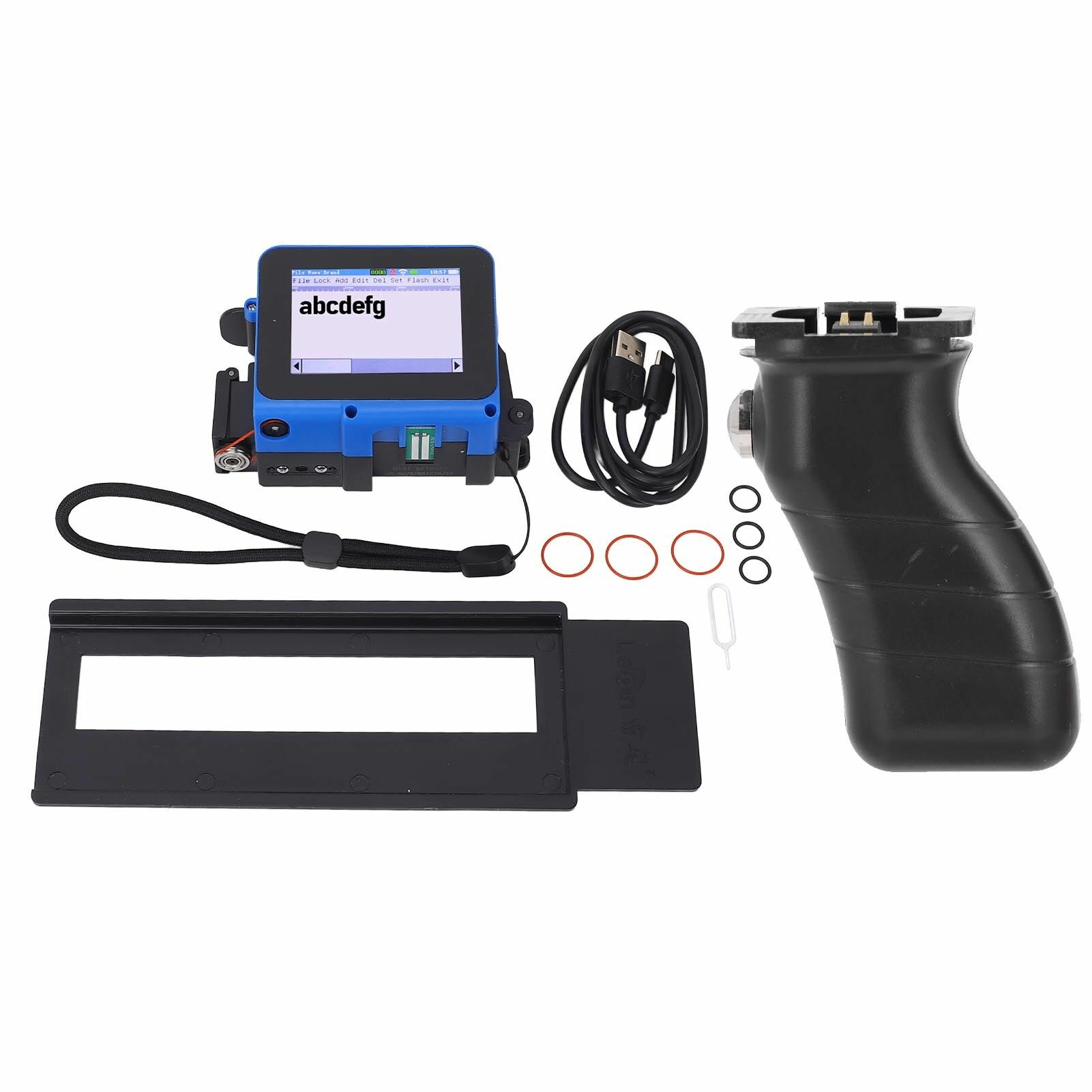 Синий мини-маркиратор 12.7мм со съемной ручкой (в наборе)