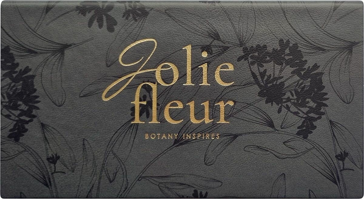 Еженедельник датированный 2026 г, 128 л, 160*90 мм InFolio "Fleur", под кожу, черный