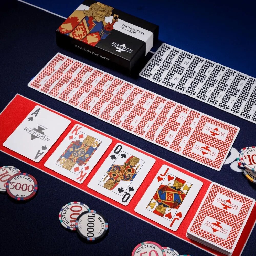 Покер Пластиковые игральные карты Hustler Poker "Техасский Холдем" Техасский Холдем Черный