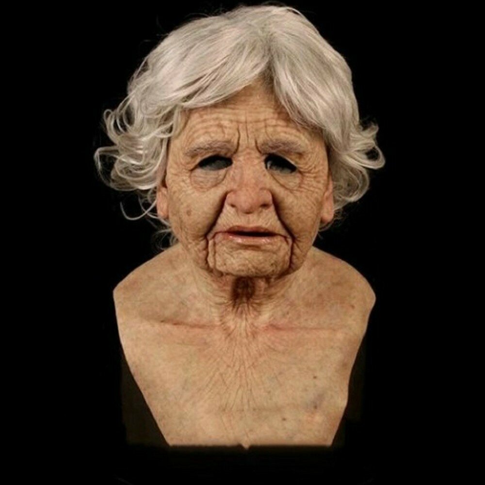 Головной убор старика, головной убор старухи, парик, маска для пожилых, маска из латекса, похожая на человека, в наличии