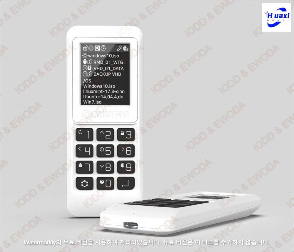 Шифровальный диск IODD Mini, USB Type-C, M.2, NGFF, 80мм, 76 знаков AES256, белый