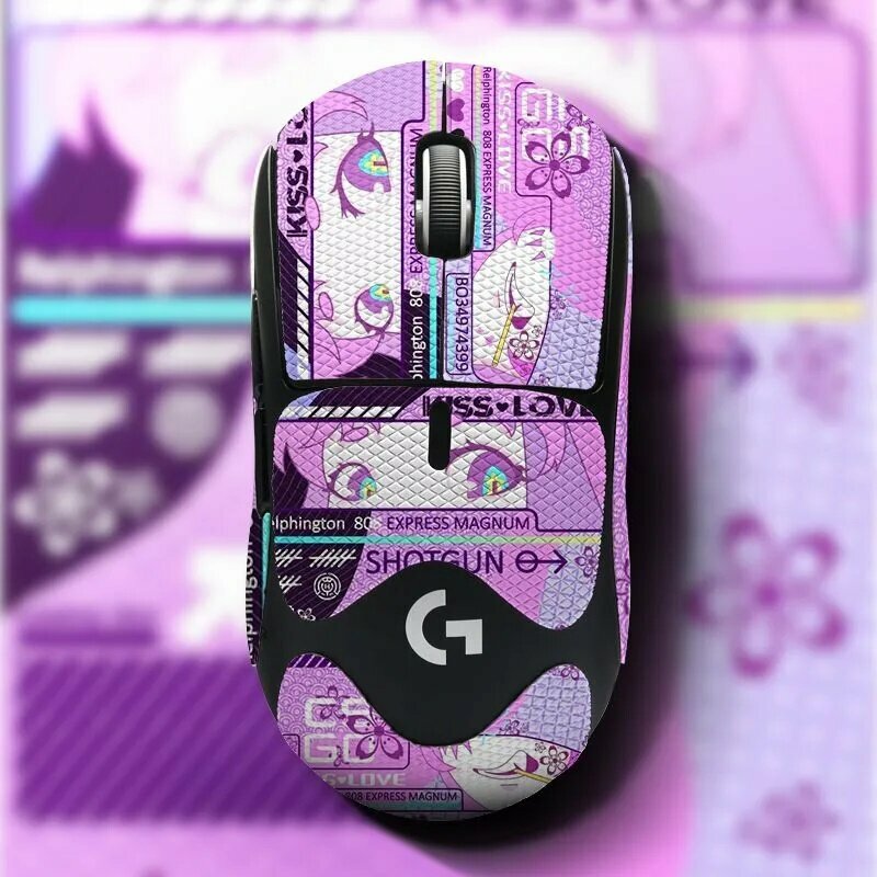 Грипсы для Logitech G Pro X Superlight и G Pro Wireless, GPW2 / Противоскользящие накладки и наклейки для игровой мыши(тематическая версия 2)