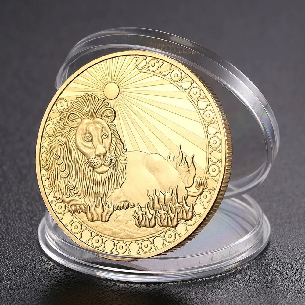 Памятные монеты по знакам Зодиака,40 mm, Лео Монеты