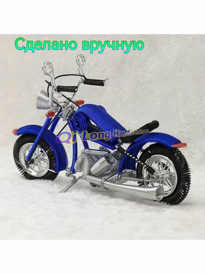 Модель мотоцикла Harley Davidson, металл, 1/12, ручная работа