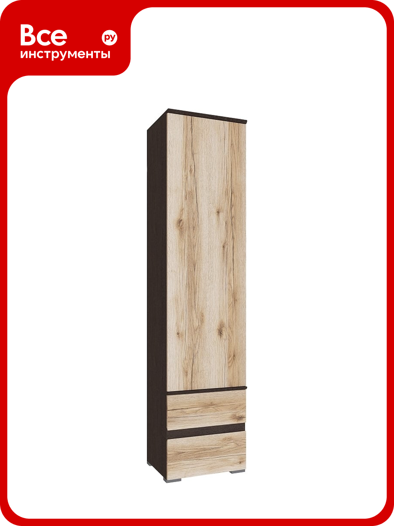 Шкаф-пенал Арника Плейона закрытый, венге 00-00142773