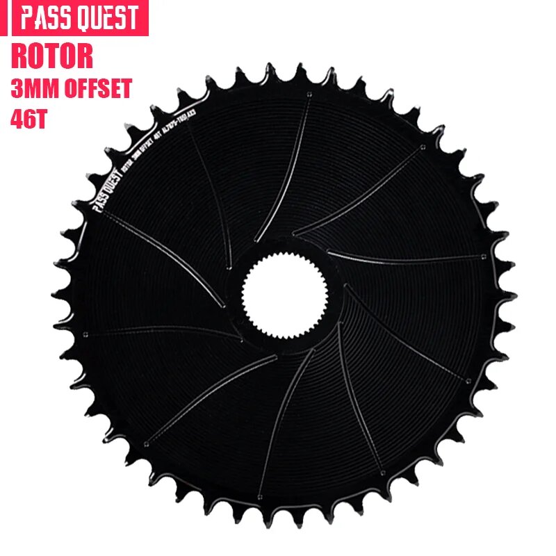 PASS QUEST Rotor 46T 3mm Offset Черный
