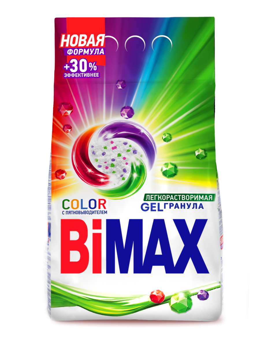 Порошок стиральный автомат BiMax Color для цветного белья 6 кг