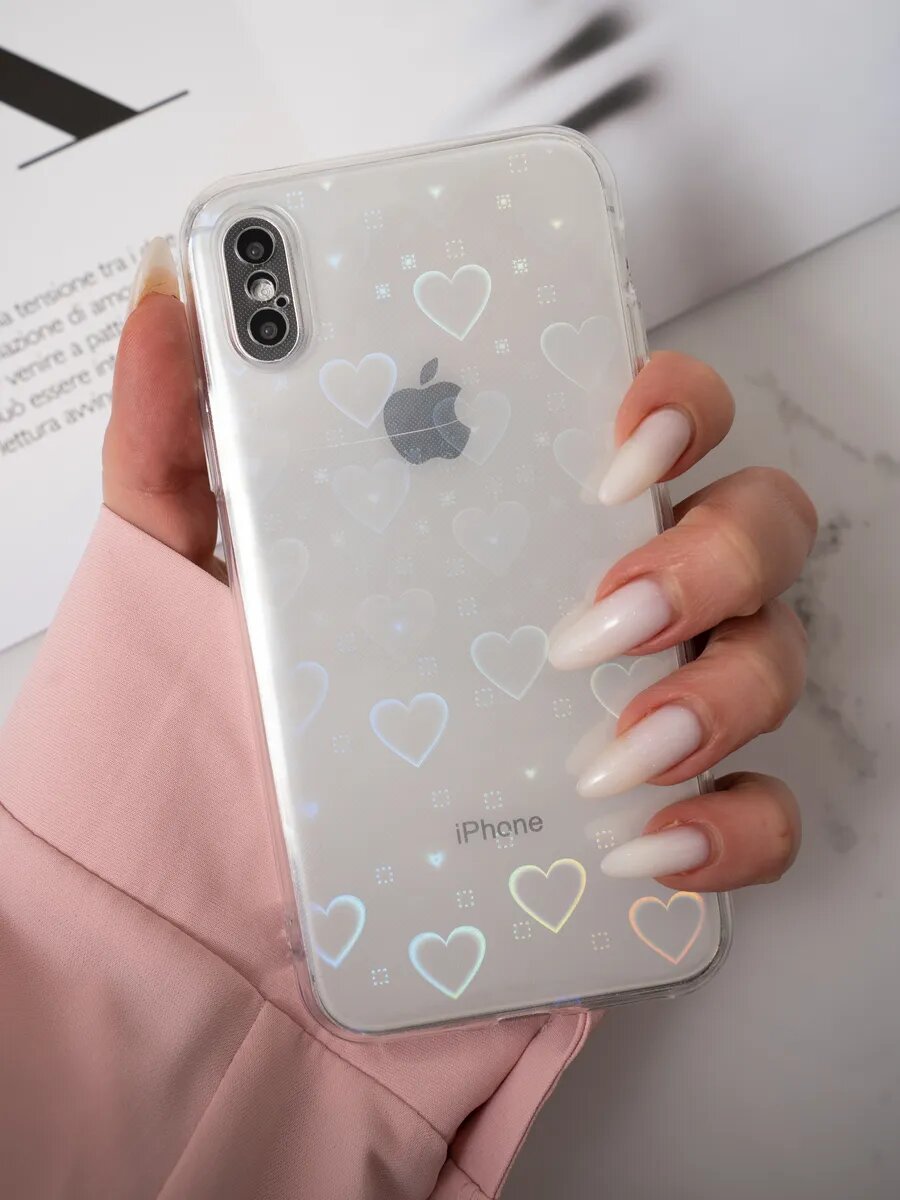 Чехол О'кейси, для iPhone X/XS, прозрачный, с защитой камеры