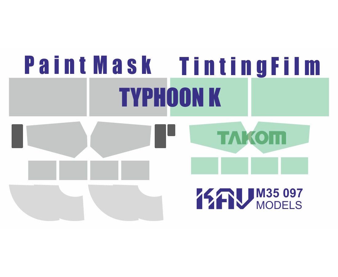 Окрасочная маска на Тайфун-К профи (Takom) 1:35 KAV M35 097