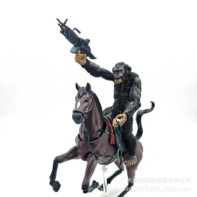 NECA Планета обезьян Коба с лошадью фигурка коллекционная