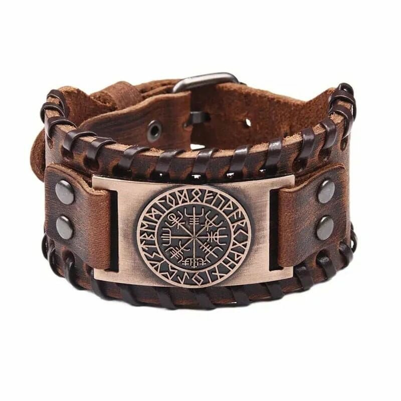 Браслет-оберег рунический Вегвизир, магический компас