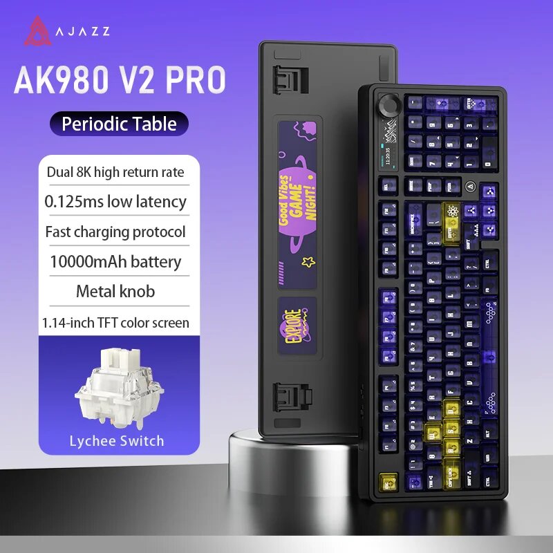 Механическая клавиатура AJAZZ AK980 V2 PRO, AK980 V2 PRO-C