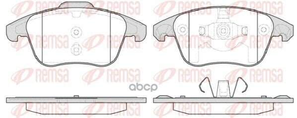 Колодки торм. пер. Remsa арт. 1249.30