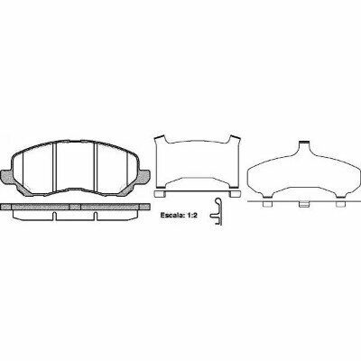 Колодки тормозные передние REMSA 0804.31 Mitsubishi Asx Dodge Caliber 06.06-> Jeep Compass 08.06-> Patriot 01.08->