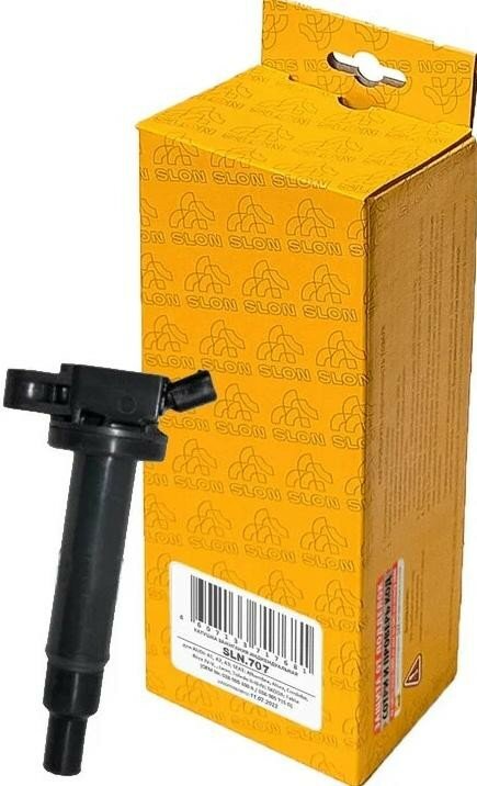 Катушка зажигания SLON SLN.707 Toyota Corolla 01- 1.4i, 1.6i, 1.8i, Peugeot 107 06- 1.0i, Toyota Auris, Avensis, Aygo, Celica, Corolla, Matrix, Rav4, Yaris 99-> Citroen C1 05-> 9008019023