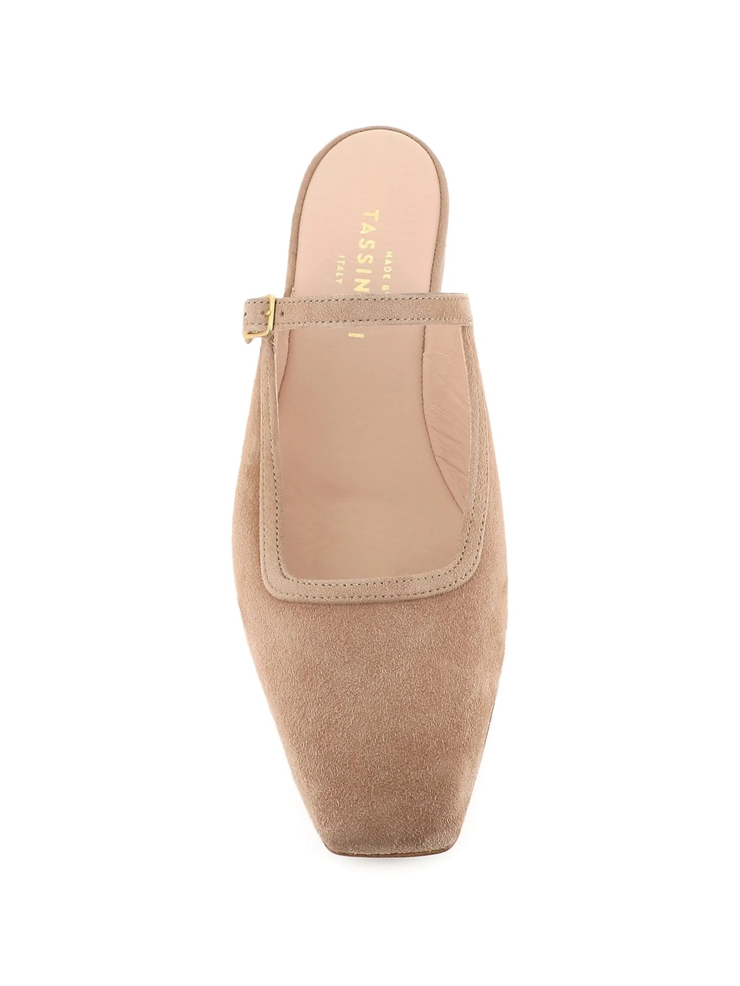Мюли TASSINARI Strap suede mules, размер 37,5, разноцветный — фото 1