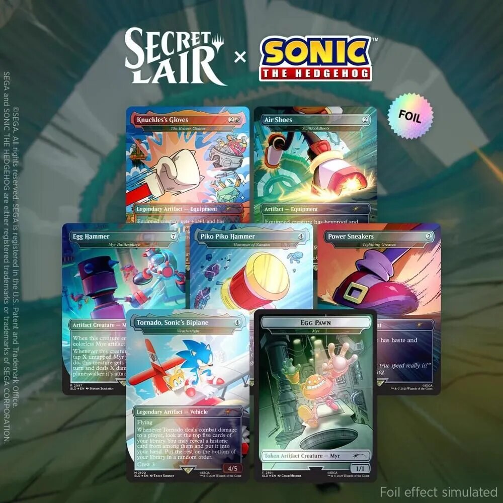 Magic the Gathering: SECRET LAIR X SONIC: Turbo Gear--Foil (Английский)