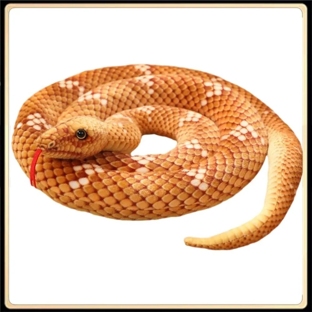 Мягкая игрушка Змея из плюша для детей и взрослых, мягкая игрушка в виде змеи для дома