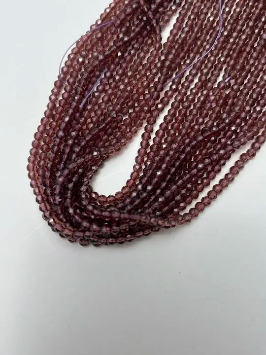 Натуральный глубокий красный шпинель 3 мм, 5 шт, маленькие круглые бусины для изготовления украшений, ожерелий, браслетов, аксессуаров, шармов, свадебных подарков, 38 см