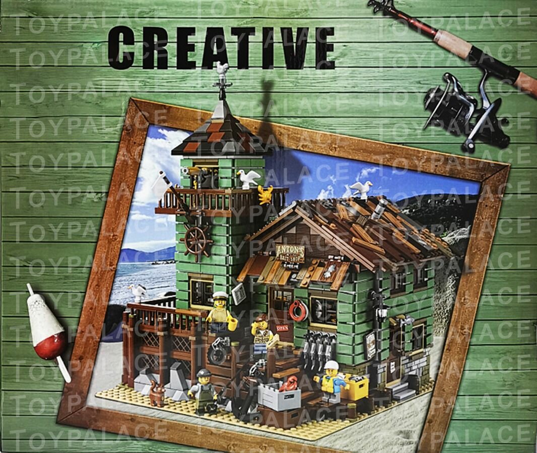 Конструктор Старый Рыболовный Магазин Совместимый с Creator 21310