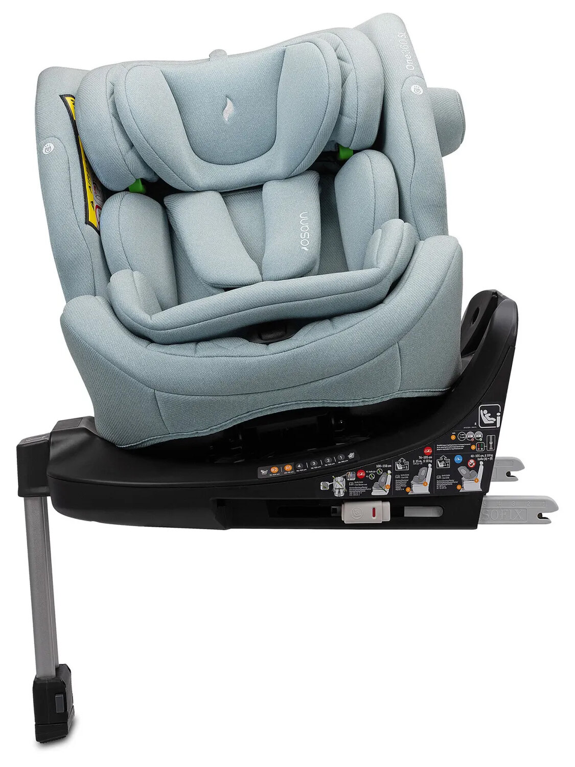 Автокресло 0+/1/2/3 Osann ONE 360° SL, синий (sky), с 0 до 12 лет, до 36 кг, (40-15 см), поворотное 360, ISOFIX