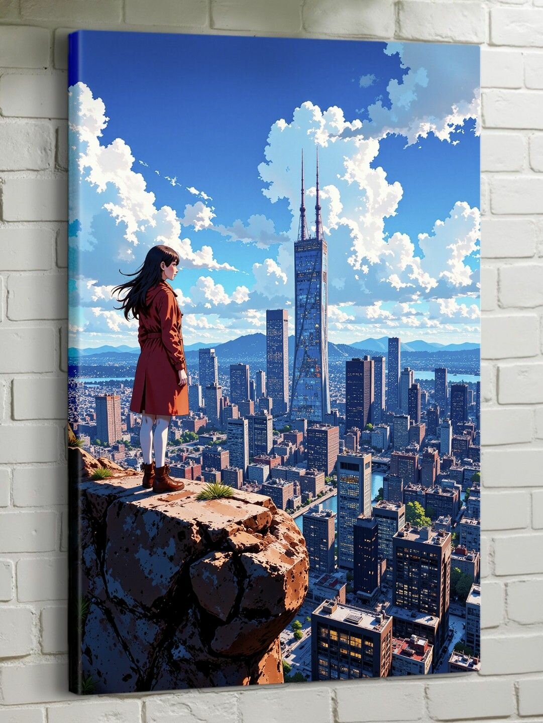 "Где-то там мой дом" - картина на холсте, 60x40 см.