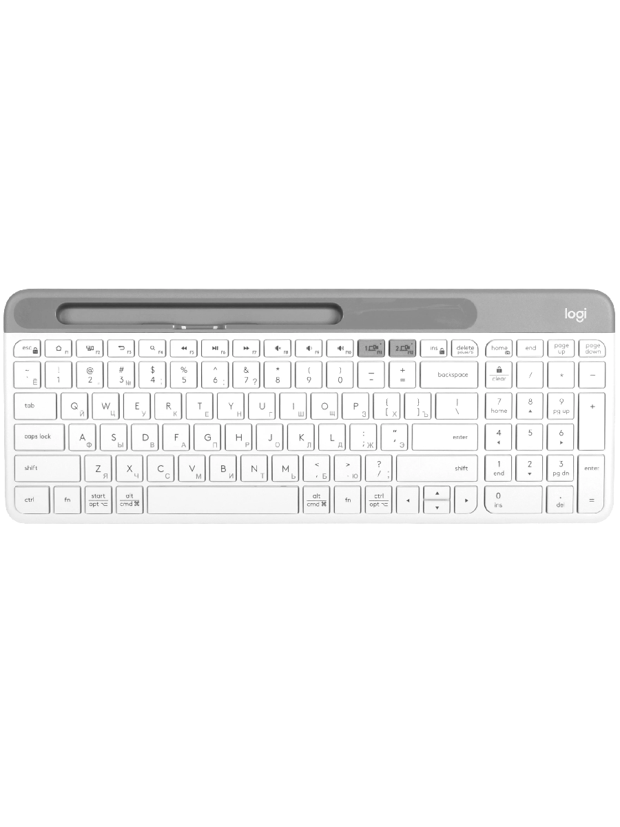 Клавиатура беспроводная Logitech K580 920-009209 BT/Radio белая