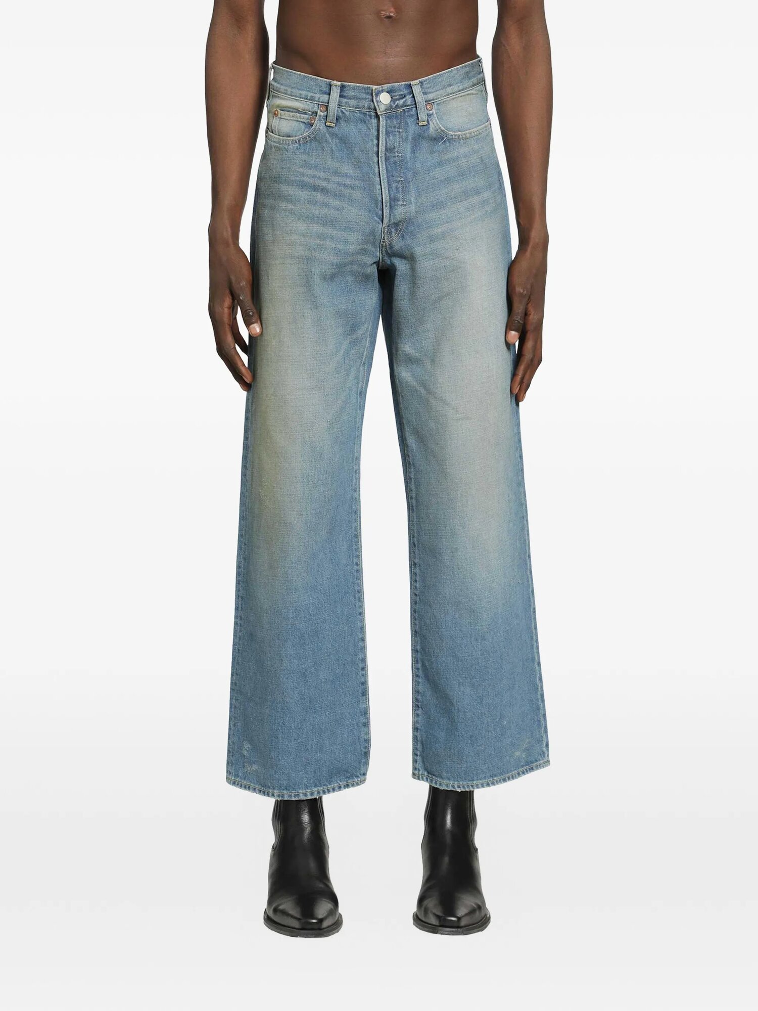 Джинсы Flared wide-leg jeans 