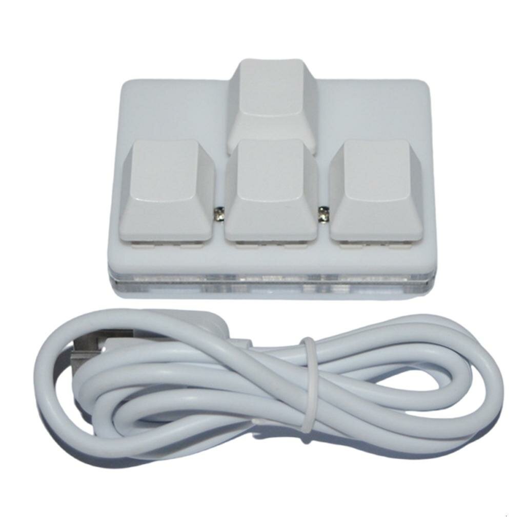 USB-клавиатура-кейпад с 4 клавишами, Коричневый Переключатель