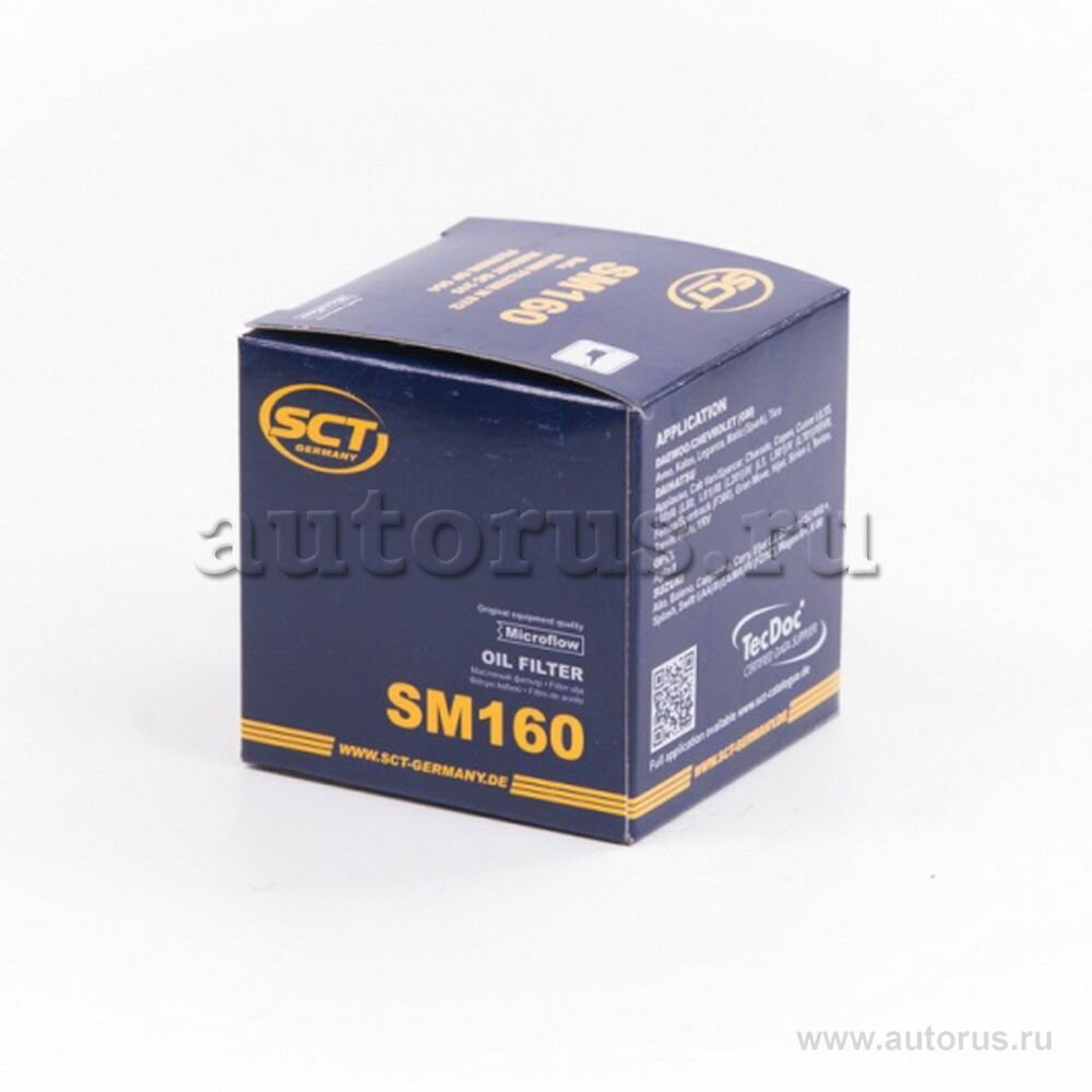 Фильтр масляный GM Matiz Aveo SCT SM160