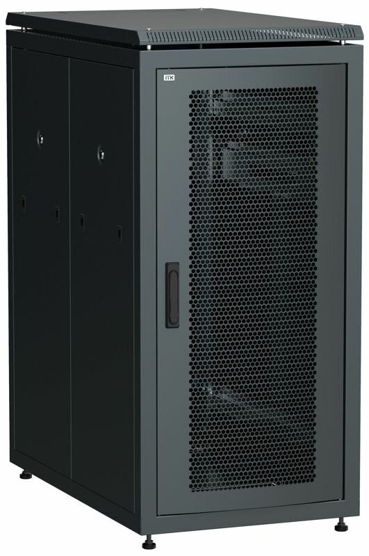 Шкаф сетевой LINEA N 19дюйм 28U 600х1000мм перфорир. передн. дверь черн. ITK LN05-28U61-P