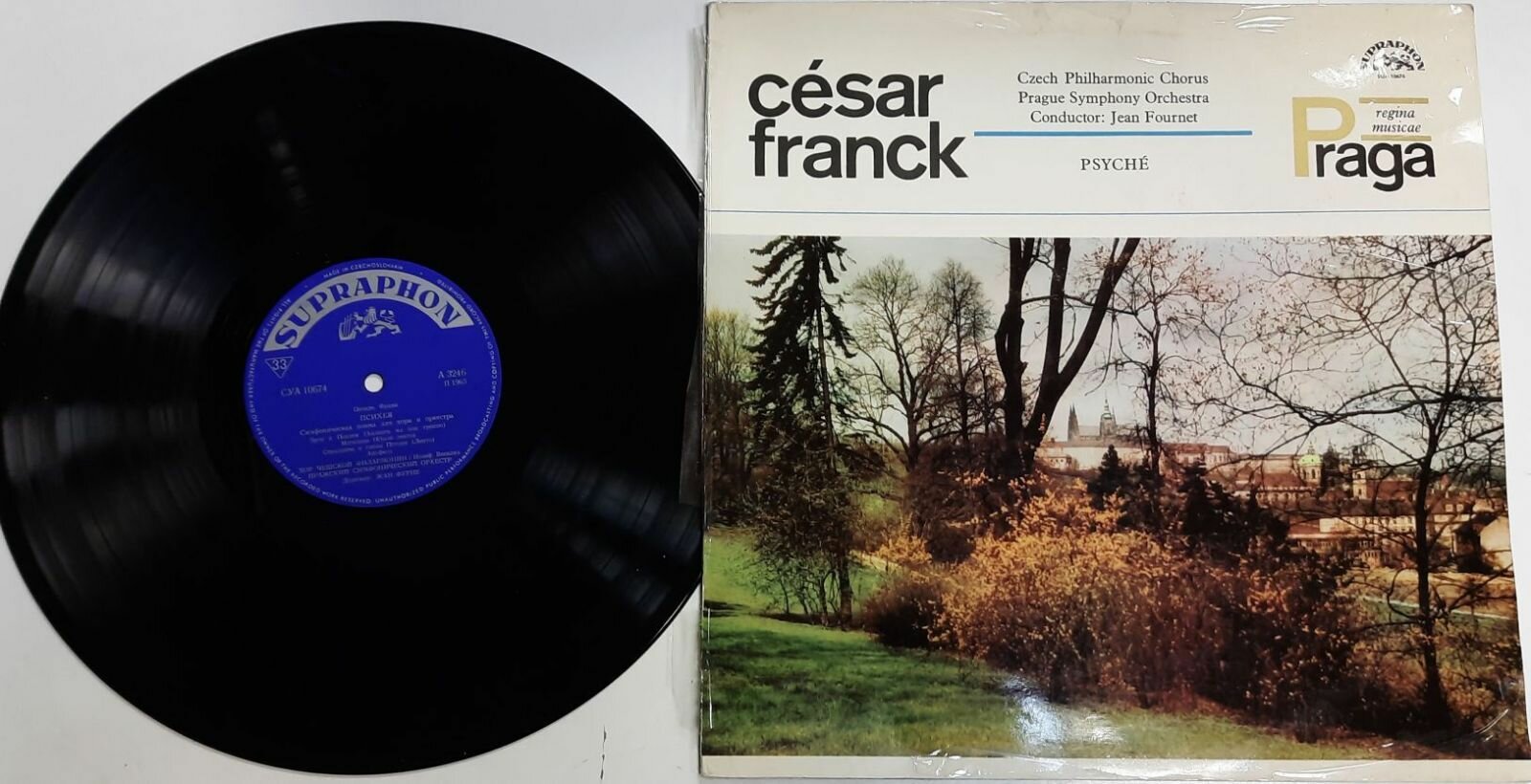 Пластинка виниловая "C. Frank. Symphonic poems" Supraphon 300 мм. (Сост. отл.)