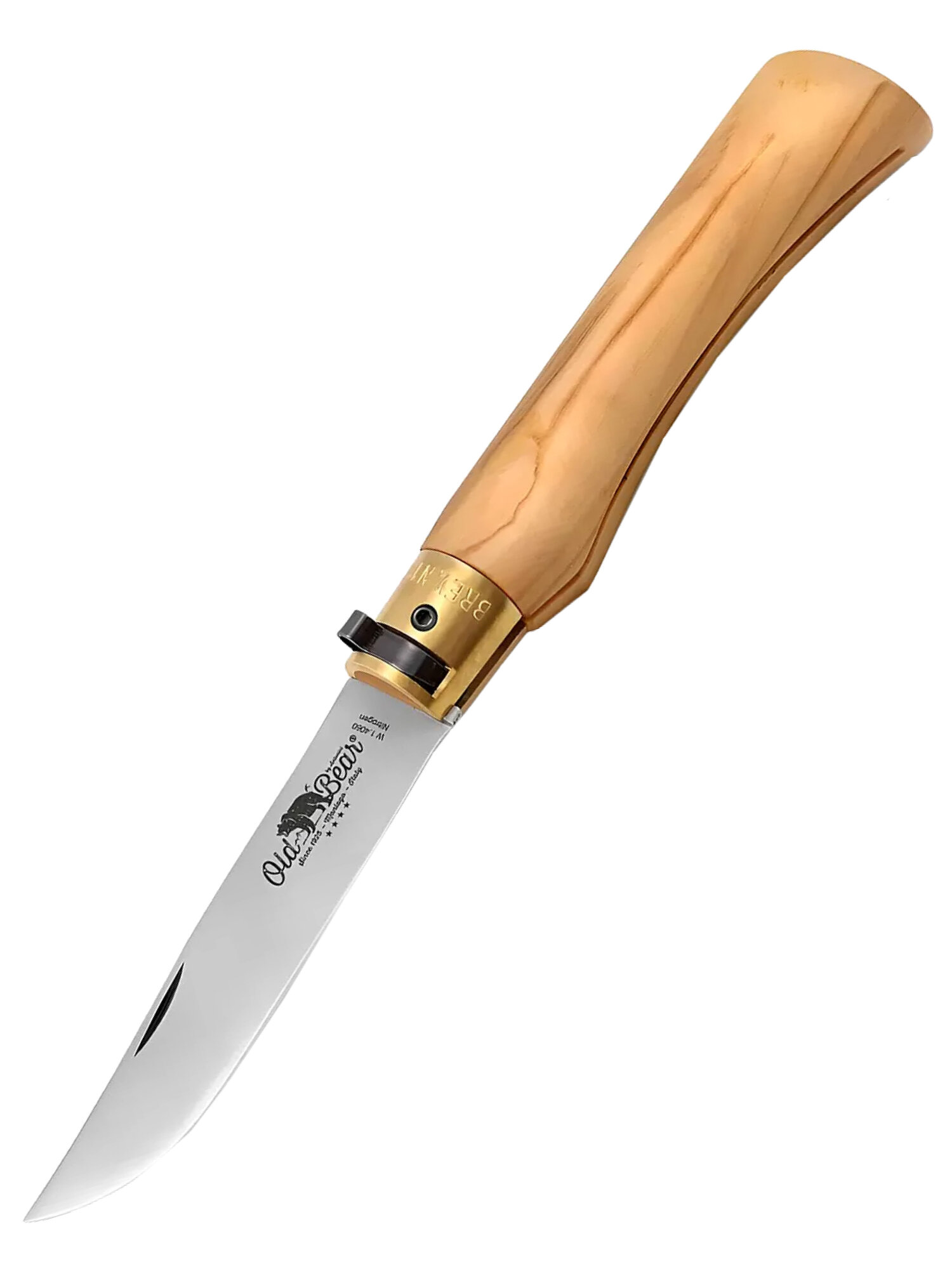 New Нож складной Old Bear Classical Olive XL, лезвие 100 мм, сталь W1.4060 (оливковое дерево)