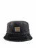 Шапка Carhartt WIP Logo-patch bucket hat для девочек, размер M-L, black/black