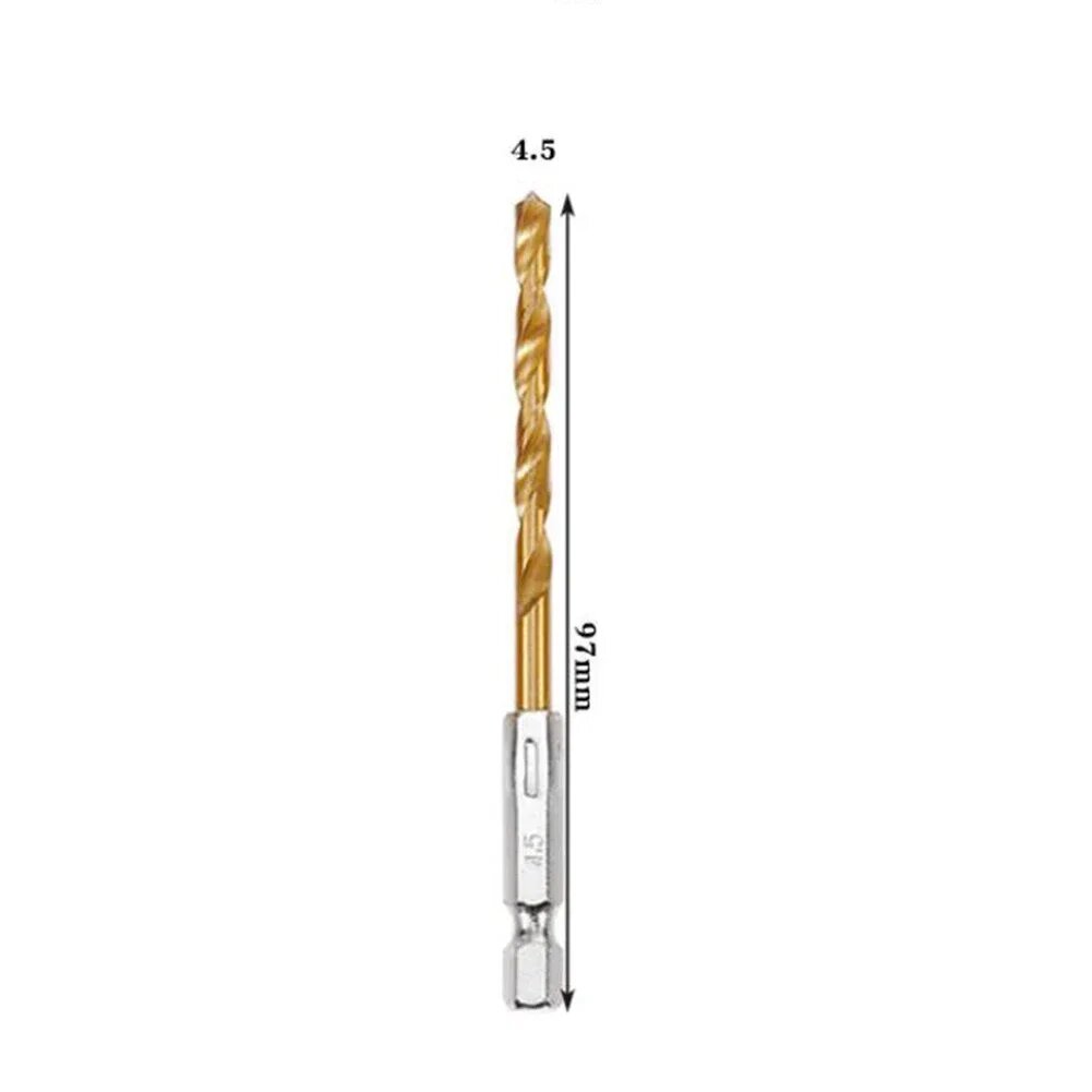 Сверло спиральное DAZZLEEX 1.5-6.5 мм, 4.5mm