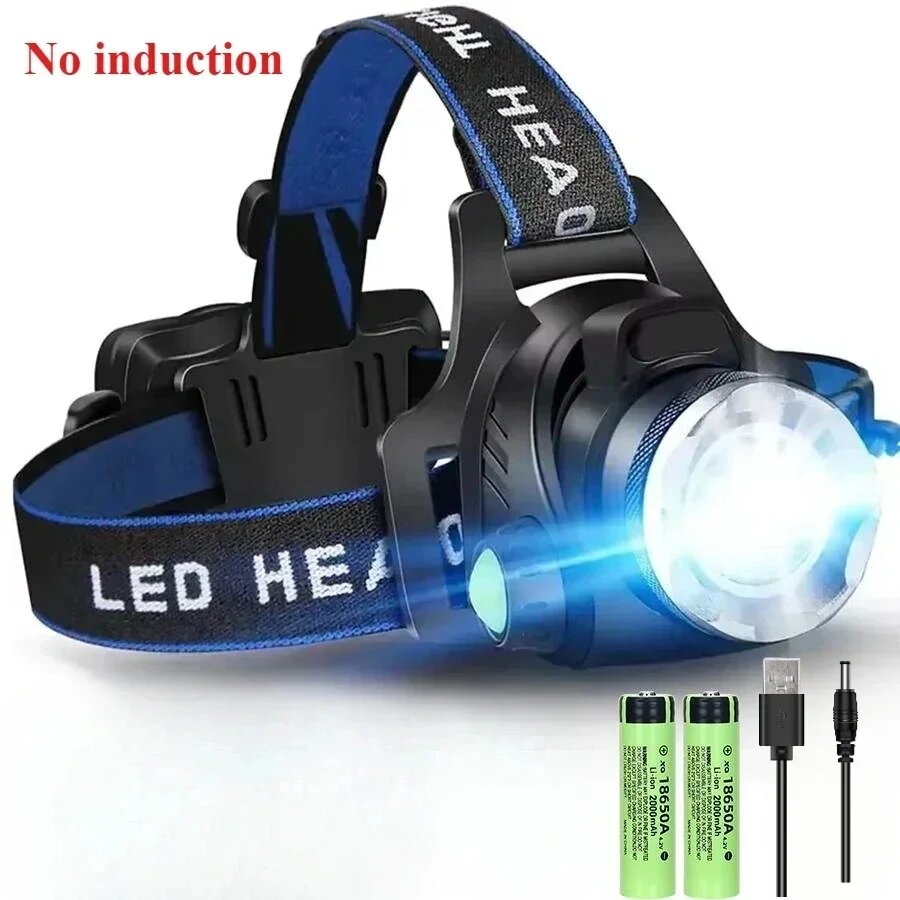 Налобный фонарь LED XIWANGFIRE T6 с батареями