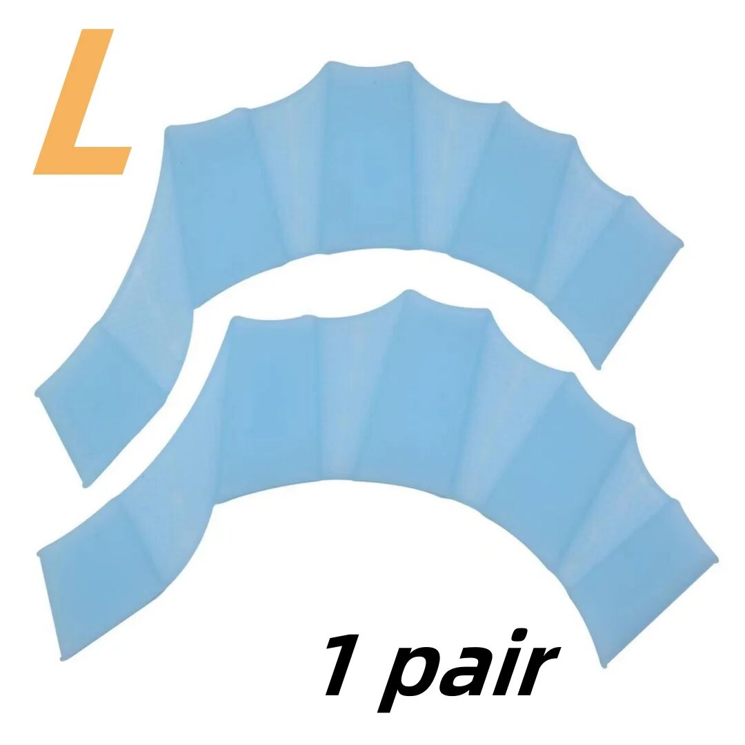 Силиконовые ласты для плавания, Blue L