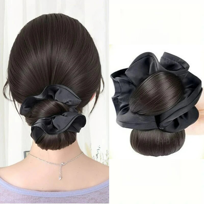 Синтетический завитой шиньон Fluffy Curly Bun
