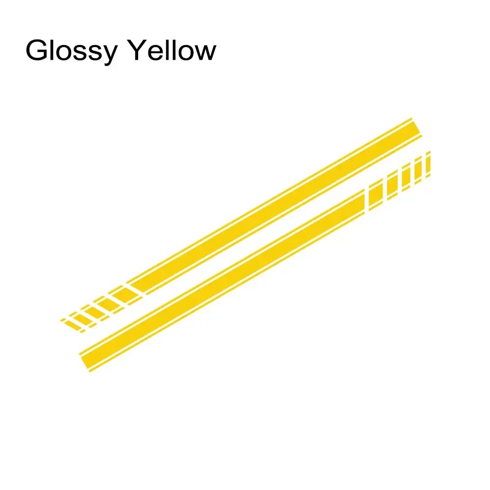 Желтые виниловые наклейки-полоски Glossy Yellow