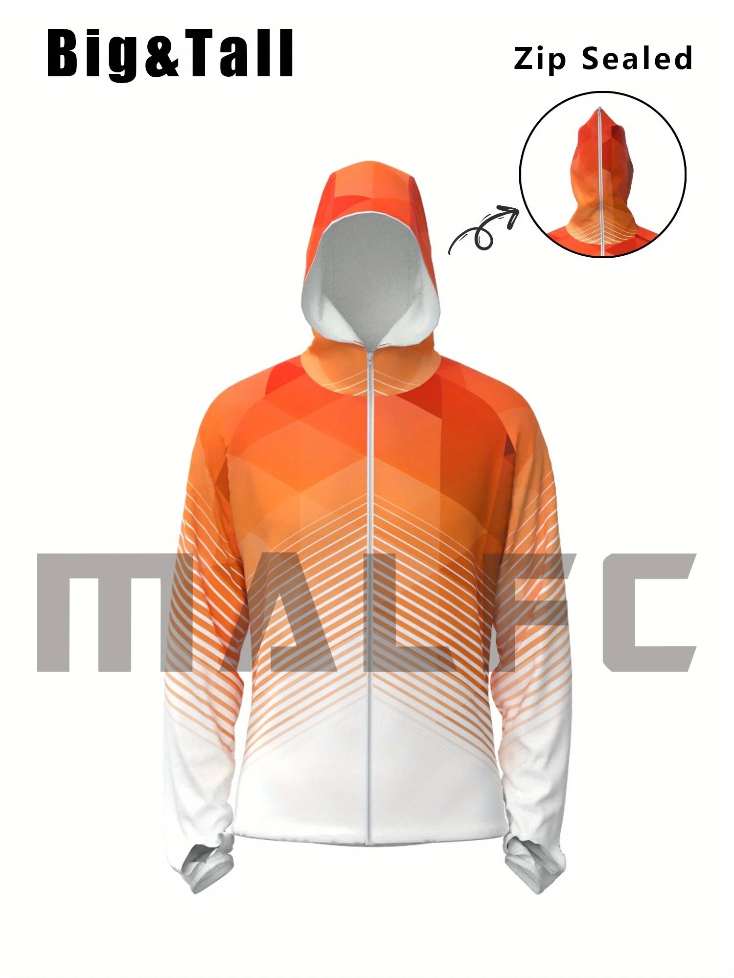 Мужская спортивная куртка MALFC оранжевого цвета XL, QK16
